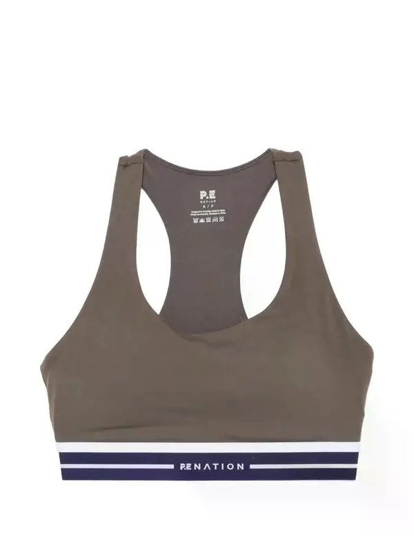 P.E Nation Avant Striped Sports Bra
