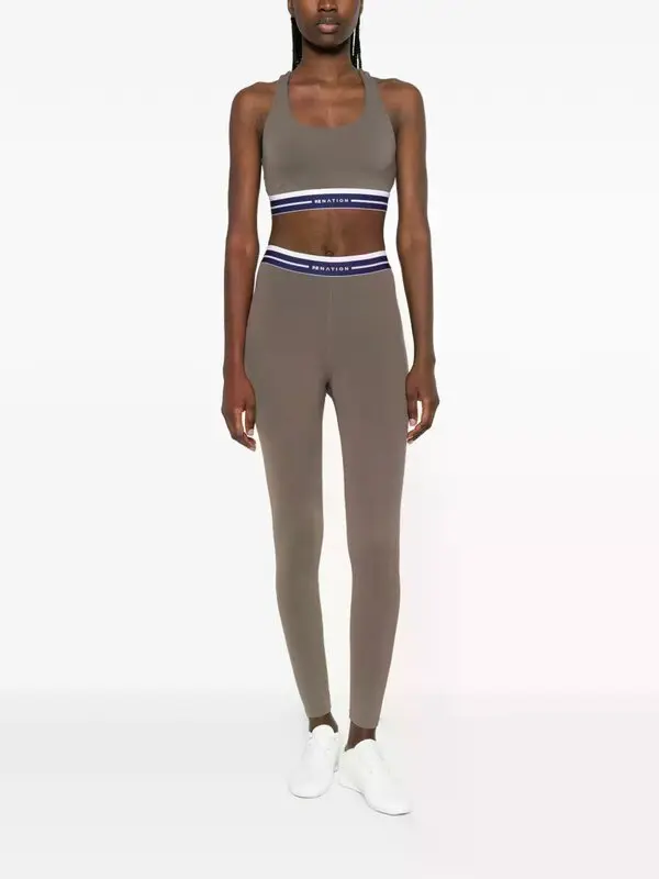 P.E Nation Avant Striped Sports Bra