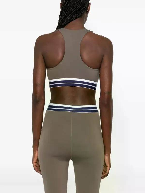 P.E Nation Avant Striped Sports Bra