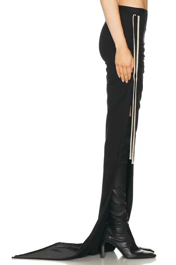 Rick Owens X Moncler Adjustable Long Skirt - Black