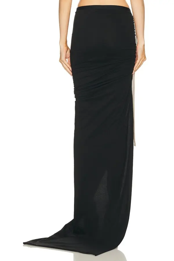Rick Owens X Moncler Adjustable Long Skirt - Black