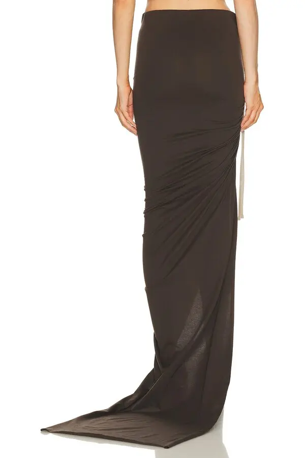 Rick Owens X Moncler Adjustable Long Skirt - Dark Dust