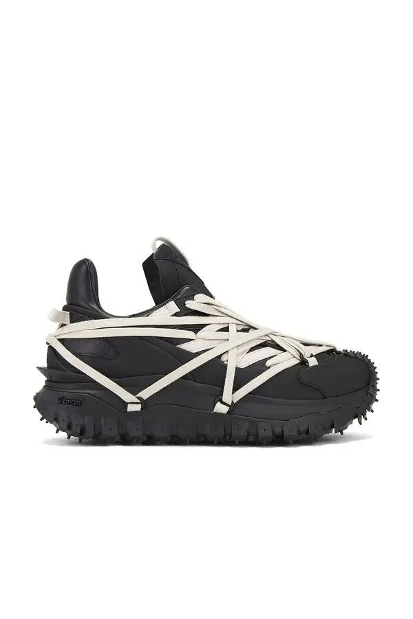 Rick Owens X Moncler Trailgrip Megalace Sneakers - Black