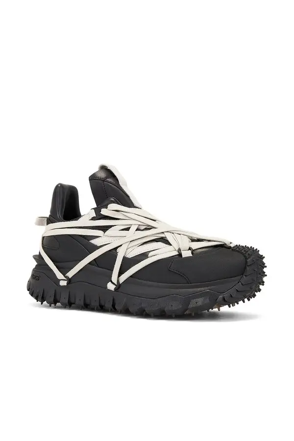 Rick Owens X Moncler Trailgrip Megalace Sneakers - Black