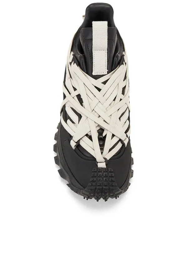 Rick Owens X Moncler Trailgrip Megalace Sneakers - Black