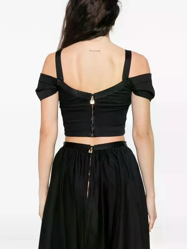 Elisabetta Franchi Chain-detail Cropped Top
