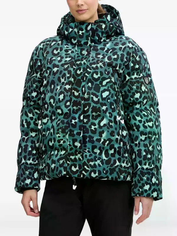 Emporio Armani Hooded Leopard-print Jacket