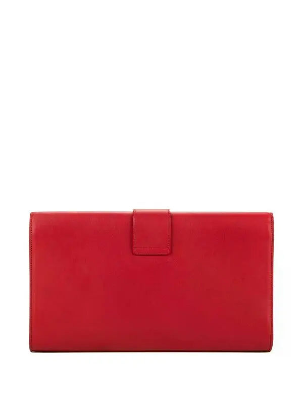 Saint Laurent Ligne Y Clutch - Red