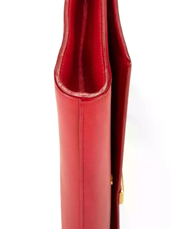Saint Laurent Ligne Y Clutch - Red