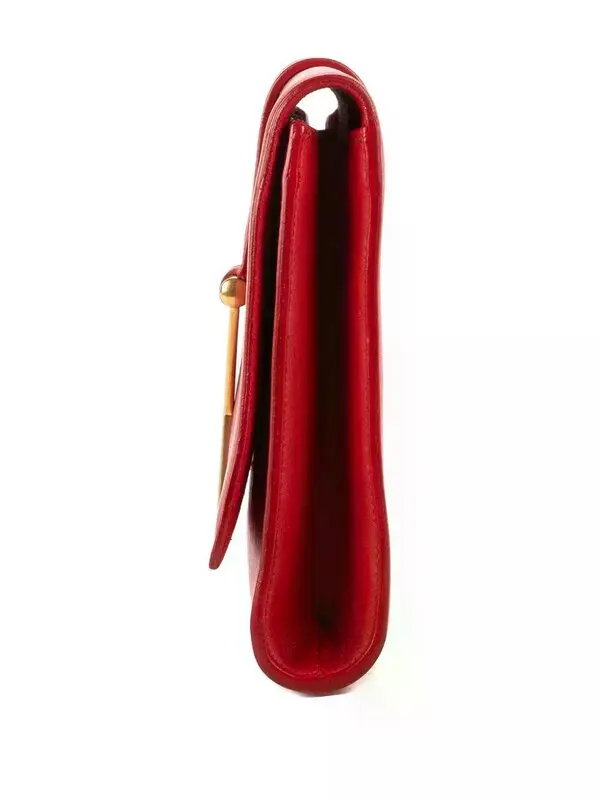 Saint Laurent Ligne Y Clutch - Red