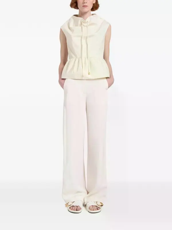 Ports 1961 Draped Peplum Top