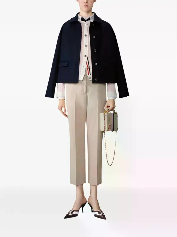 Thom Browne Cable Stitch Cardigan - Pink