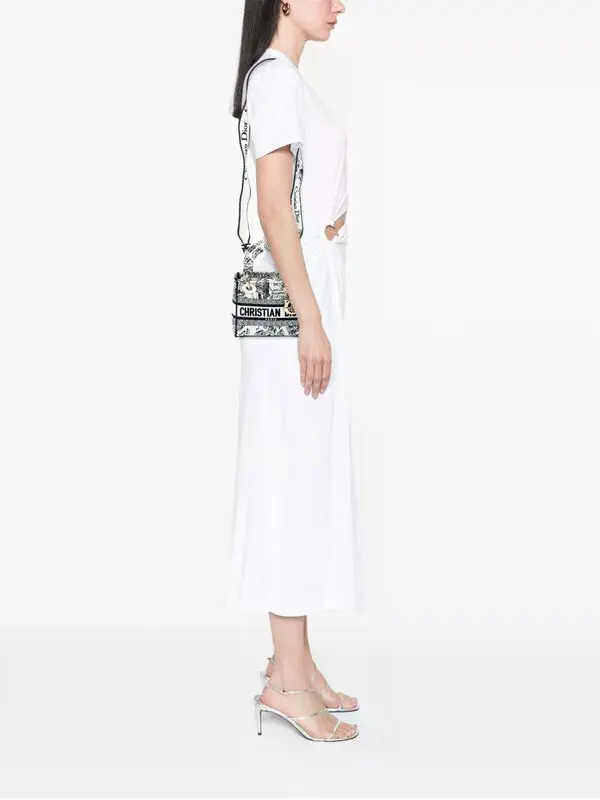 Dior 2023 Mini Embroidered Lady D-lite Satchel