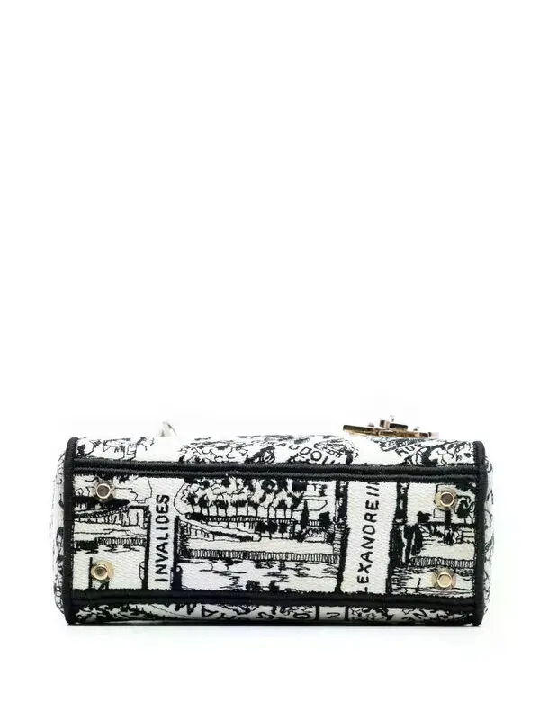 Dior 2023 Mini Embroidered Lady D-lite Satchel