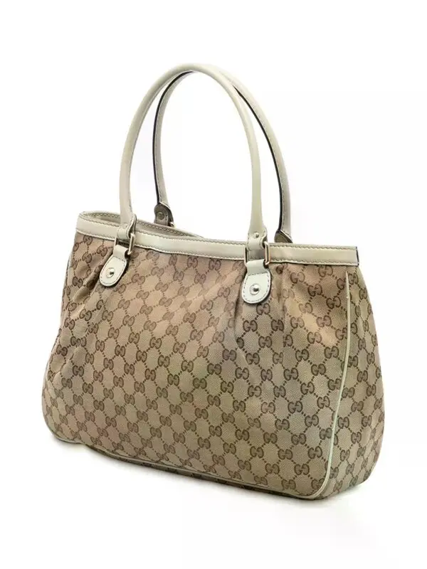 Gucci Diamante Canvas Sukey Tote Bag - Brown | Editorialist