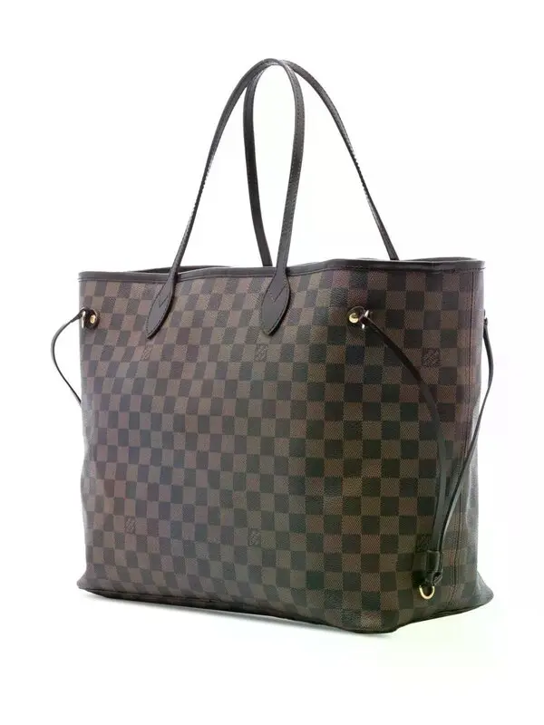 LOUIS VUITTON Damier Ebene Neverfull Gm Tote Bag - Brown