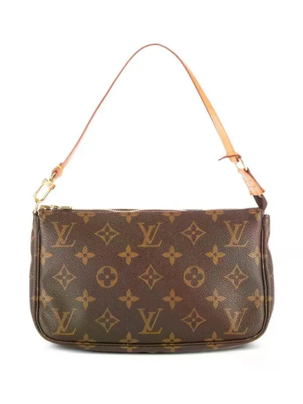 LOUIS VUITTON 1990 Pochette Shoulder Bag - Brown