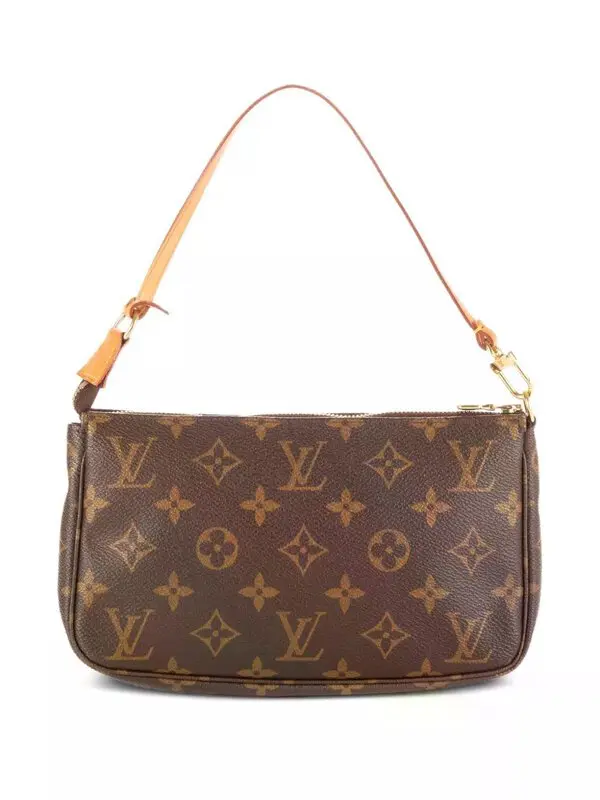 LOUIS VUITTON 1990 Pochette Shoulder Bag - Brown