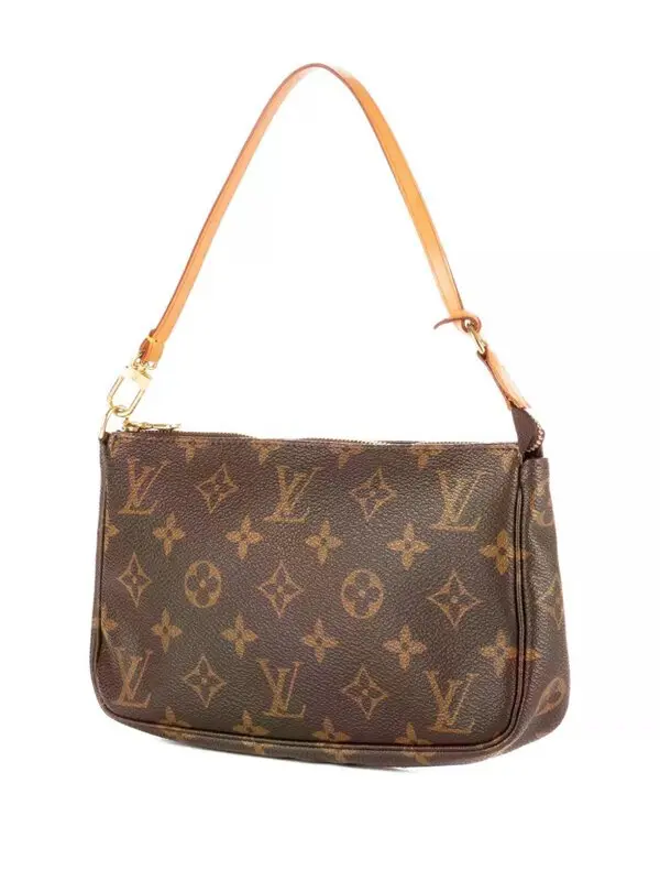 LOUIS VUITTON 1990 Pochette Shoulder Bag - Brown