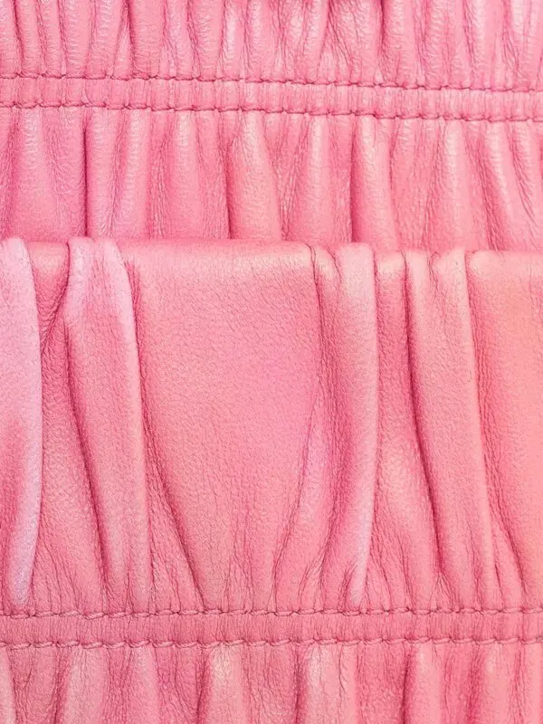 Prada Ruched Leather Shoulder Bag