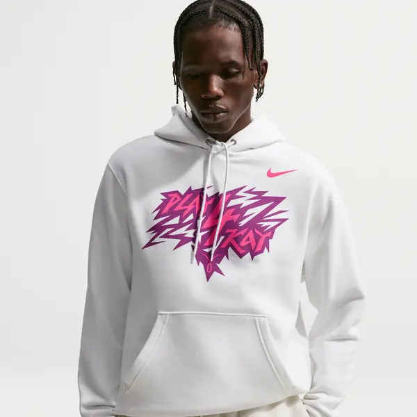 Nike Play4kay Collection Pullover Club Fleece Hoodie - White