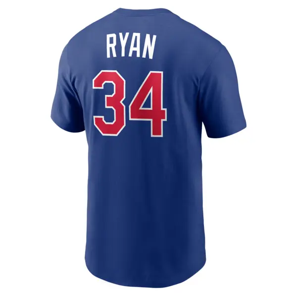 Nike Nolan Ryan Texas Rangers Cooperstown Mlb T-shirt - Blue