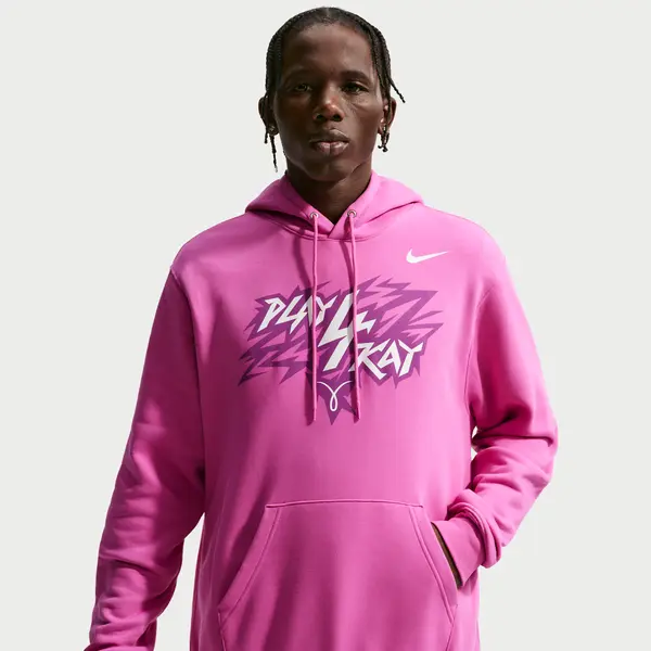 Nike Play4kay Collection Pullover Club Fleece Hoodie - Pink