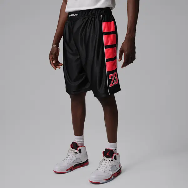 JORDAN Brooklyn Cat Scratch Shorts - Black