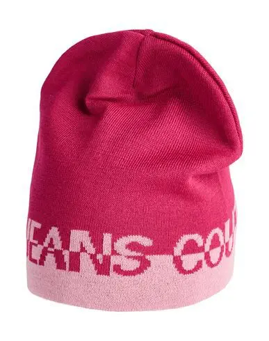 Versace Beanie Intarsia-knit Hat - Magenta