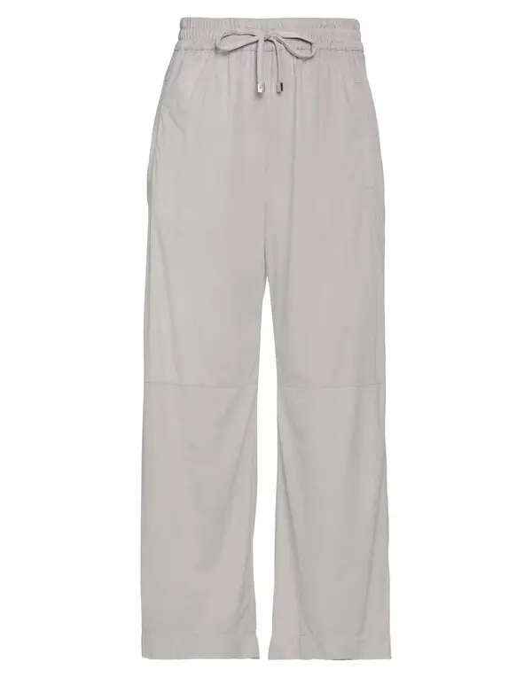 PUROTATTO Straight Leg High-waisted Pants - Grey
