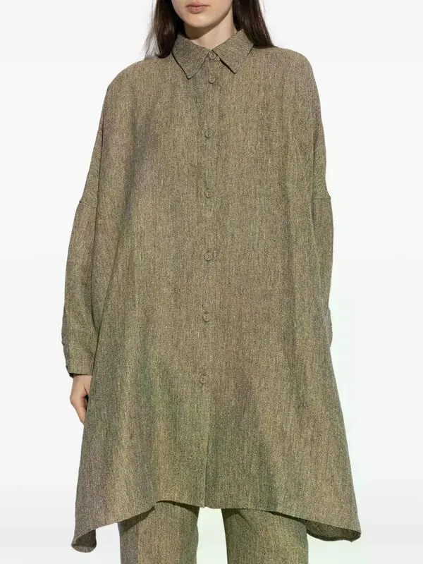 Officine Générale Button-fastening Linen Shirt - Neutrals