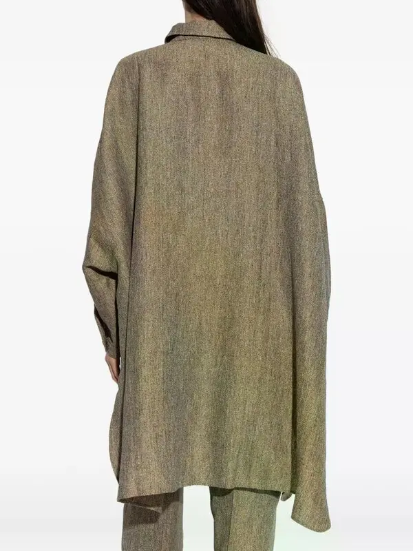 Officine Générale Button-fastening Linen Shirt - Neutrals
