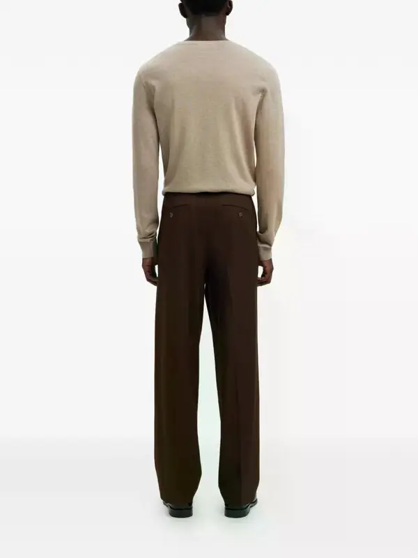 SELECTED Pleated Trousers - Brown