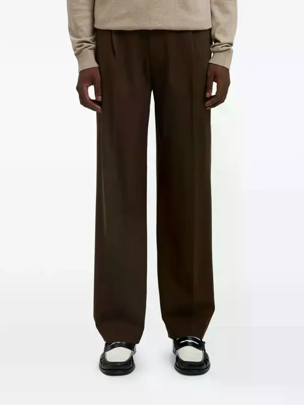 SELECTED Pleated Trousers - Brown