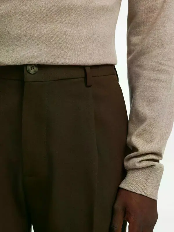 SELECTED Pleated Trousers - Brown