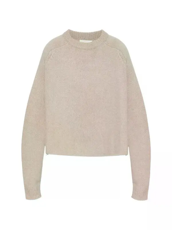 LISA YANG Karine Knitted Crewneck Sweater - Neutrals