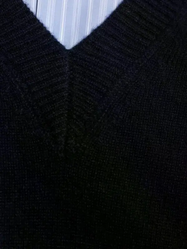Officine Générale Misty V-neck Sweater - Blue