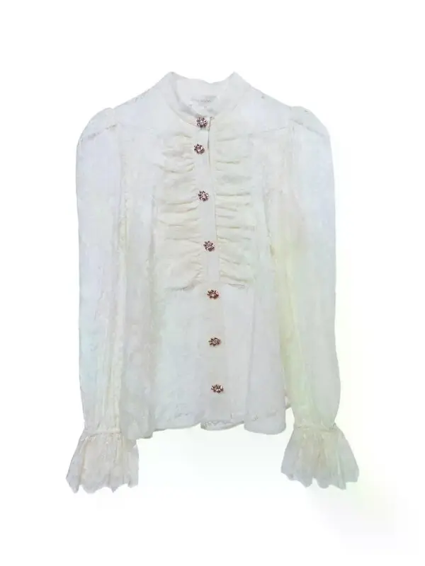 Zimmermann Laced Ruffled Blouse