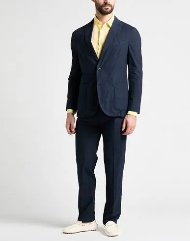 Boglioli Suit Size Cotton, Elastane - Navy