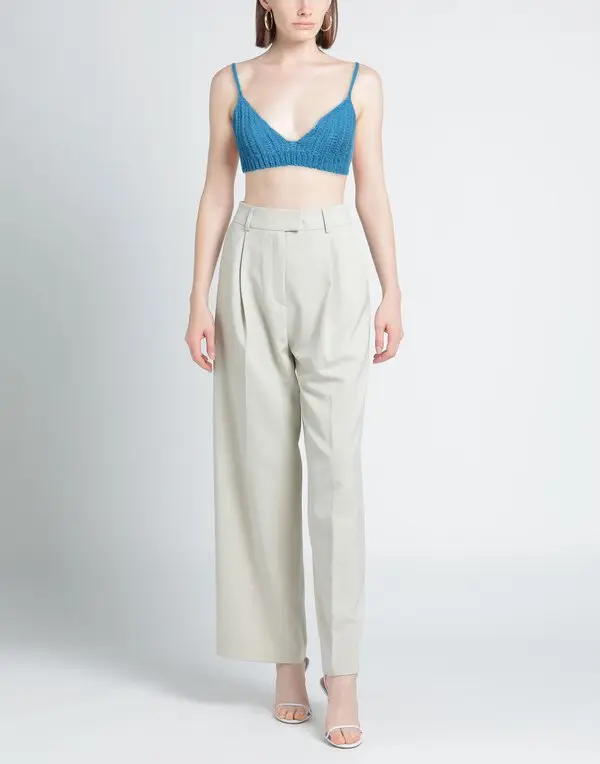 Alanui Ribbed-knit Crop Top - Azure