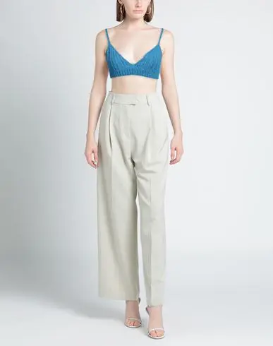 Alanui Ribbed-knit Crop Top - Blue