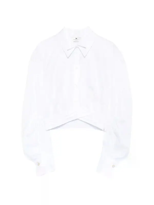 Elisabetta Franchi Crisscross Blouse - White