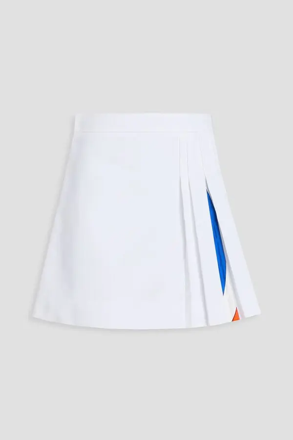 Emilio Pucci Pleated Cotton-blend Twill Mini Skirt