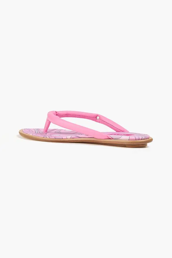 Emilio Pucci Leather Flip Flops