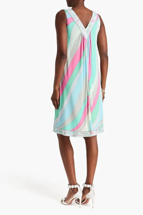 Emilio Pucci Printed Crepe Dress
