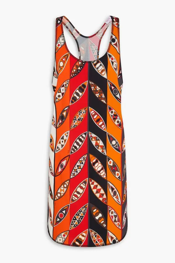 Emilio Pucci Printed Stretch-jersey Mini Dress
