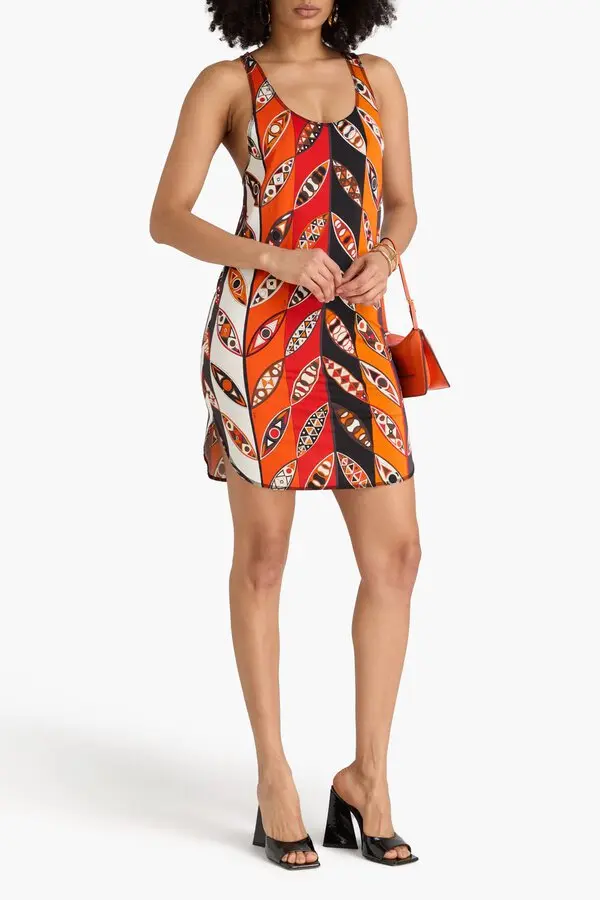 Emilio Pucci Printed Stretch-jersey Mini Dress