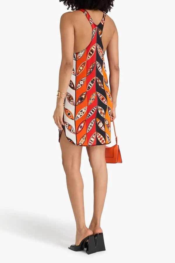 Emilio Pucci Printed Stretch-jersey Mini Dress