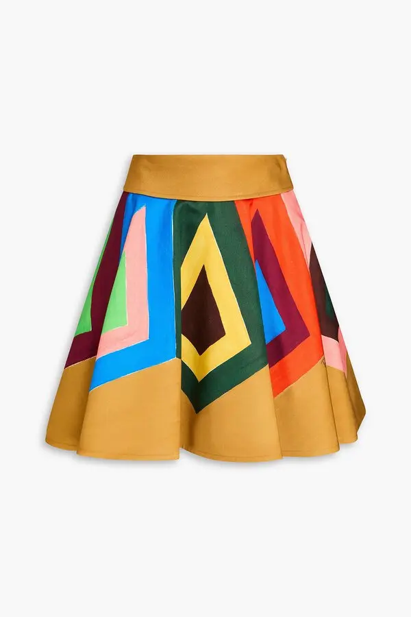 Emilio Pucci Printed Cotton-blend Twill Mini Skirt - Multicolor