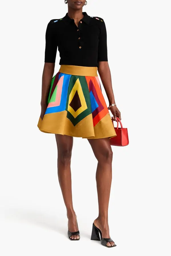 Emilio Pucci Printed Cotton-blend Twill Mini Skirt - Multicolor
